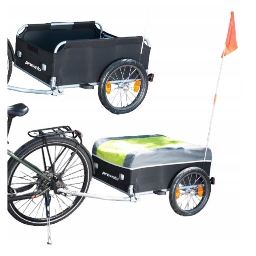 PRZYCZEPKA ROWEROWA TRANSPORTOWA BAGAŻOWA SKŁADANA WÓZEK DO ROWERU ...