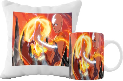 BÖGRE ÉS PÁRNA SZETT AVATAR LEGENDA ANGA MESE AJÁNDÉK ÖTLET GRAFIKA za ...