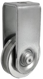 ROLKA METALOWA Z MOCOWANIEM fi 44 mm NA LINKĘ 6mm, BLOCZKI ...