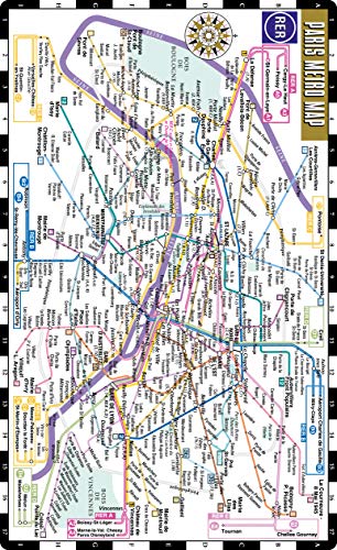 Streetwise Paris Metro Map - Laminated Praca zbiorowa - 59.42PLN ...