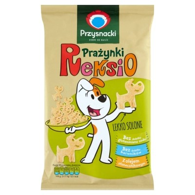 Przysnacki prażynki Reksio lekko solone 95g (5900073020231) • Cena ...