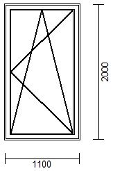 DRZWI BALKONOWE 1100 x 2000 UR - OKNA DRUTEX (okno) • Cena, Opinie ...
