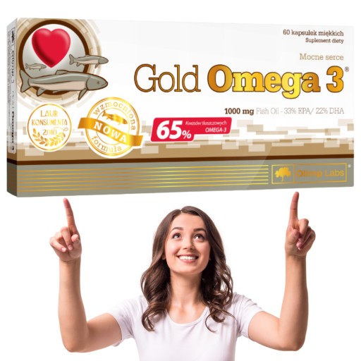 Gold Omega 3 suplement diety 60 kapsułek kwasy omega3 Olimp ...