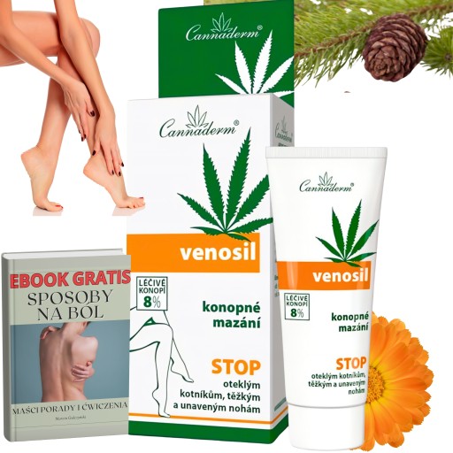 CANNADERM VENOSIL MAŚĆ NA ŻYLAKI OBRZĘKI NÓG i STÓP 100 ML 8% OLEJU ...