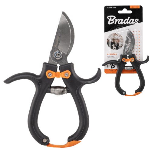 KÉZI KERTI METSZŐOLLÓ OLLÓ CSERJÉK ÉS VIRÁGÁGAK NYÍLÁSÁRA BRADAS STEEL SK5, (5907544460787) • Ár ...