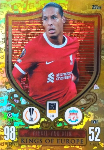 TOPPS MATCH ATTAX EXTRA 2023/2024 KINGS OF EUROPE 284 VIRGIL VAN DIJK - 15172858017 - Allegro