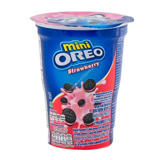 OREO MINI STRAWBERRY FLAVORED CREAM 61,3G. 12710219877 - Allegro.pl