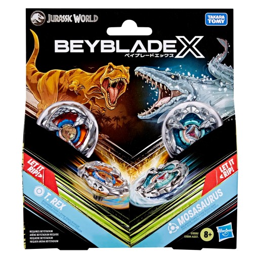 Gra planszowa Beyblade X Jurassic World Collab T. Rex vs Mosasaurus ...