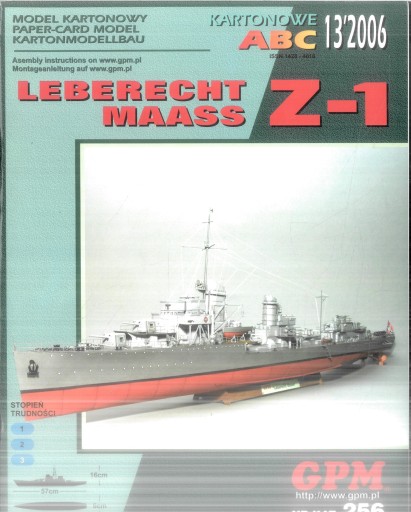 Kartonowe ABC HMS Campbeltown • Cena, Opinie • Modele kartonowe ...