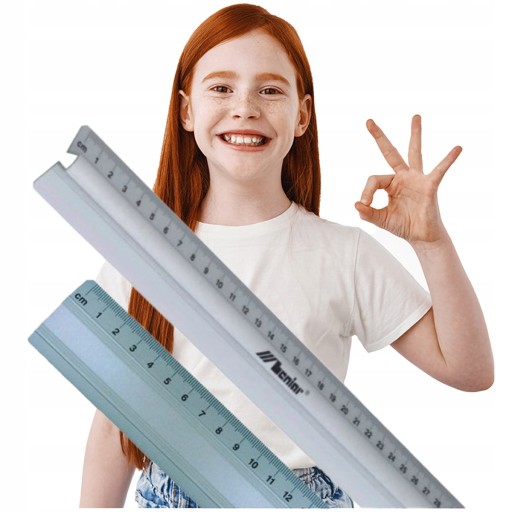 LINIJKA METALOWA DŁUGA 40CM Z UCHWYTEM DO TABLICY (5905320291099 ...