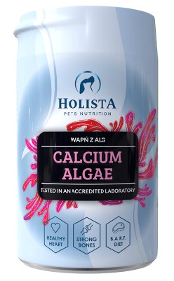 HOLISTA ALGAE CALCIUM 200G WAPŃ Z ALG MAGNEZ MINERAŁY DIETA BARF DLA ...
