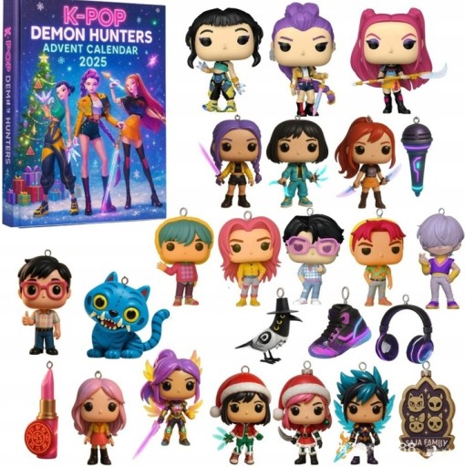 2D Sada bábik a figúrok 5CM 24 ks, K-Pop Demon Hunters, Plast, • Ceny ...