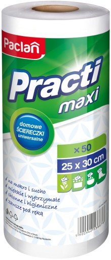 PACLAN Scierki PRACTI MAXI na Rolce 50szt Kuchenne (5900942138876 ...