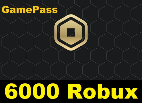 ROBLOX GAMEPASS ROBUX 6000 KUSŮ 6000RS ROBUXŮ ROBUXY za 1358.00CZK ...
