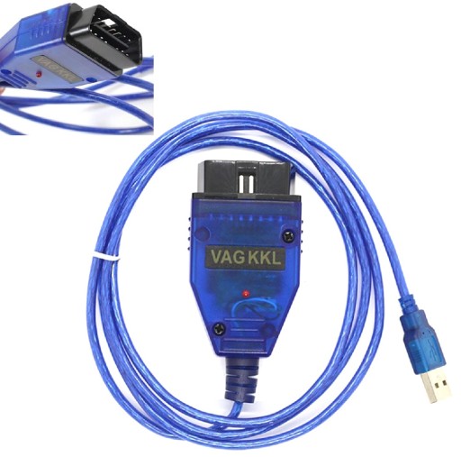 KABEL PRZEWÓD INTERFEJS VAG-COM VW SKODA AUDI SEAT OBD2 OBDII VAG KKL USB 00014D9 za 26,90 zł z ...