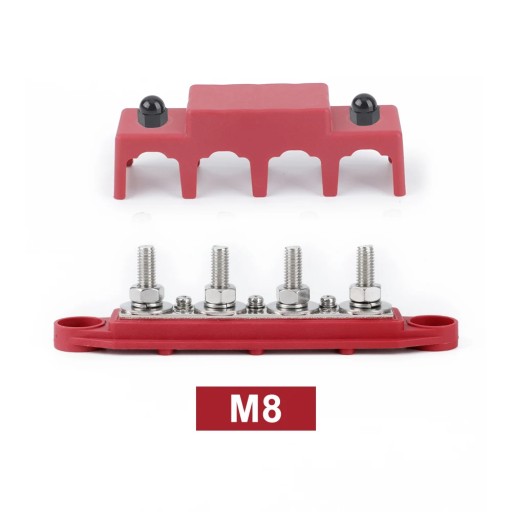 12V Positive Negative M8 M10 Bus Bar Terminal Battery Power 250A Dis ... 12V Positive Negative M8 M10 Bus Bar Terminal Battery Power 250A Dis ...