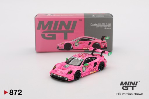 MINI GT PORSCHE 911 GT3 R #80 AO Racing 2023 IMSA VIRGINIA Roxy 1:64 za ...