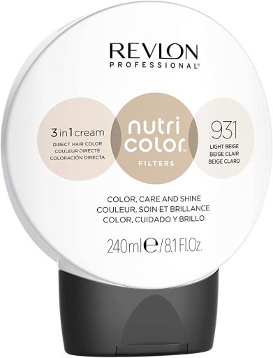 REVLON NUTRI COLOR MASKA Koloryzująca - 931 Light Beige 240ml ...