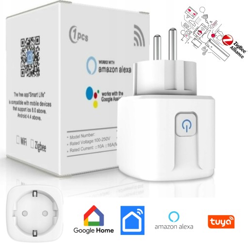 INTELIGENTNE GNIAZDKO ELEKTRYCZNE WIFI ZIGBEE 3.0 SMART TUYA POMIAR ... INTELIGENTNE GNIAZDKO ELEKTRYCZNE WIFI ZIGBEE 3.0 SMART TUYA POMIAR ...