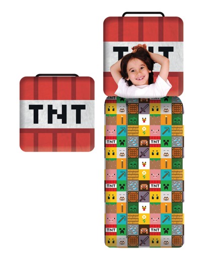 Detský spací vak Minecraft sleeping bag Halantex, spací vak pre dieťa ...