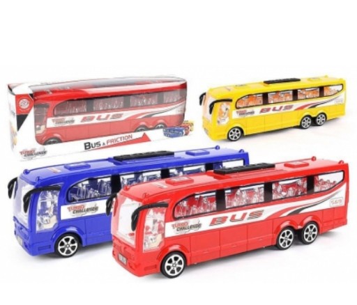 Autobus zabawka Friction Bus Turbo Challenge niebieski (3301040288029 ...