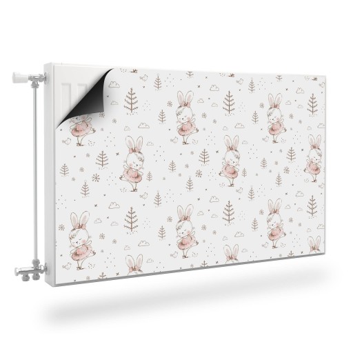 MAGNETICKÁ KRYTKA NA RADIÁTOR KRÁLÍČCI BALETKY MRAKY PRO DĚTI 100x60 za ...