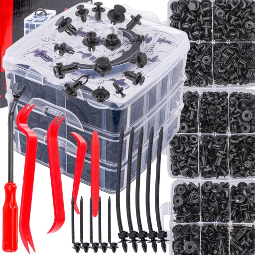 SPINKI KOŁKI KLIPSY SAMOCHODOWE DO TAPICERKI AUTA 635 EL 4 ŚCIĄGACZE ...