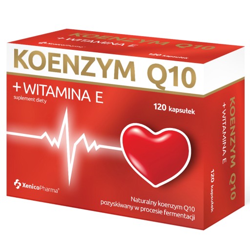 Xenico Koenzym Q10 + Witamina E 120 kapsułek (5905279876231) • Cena, Opinie • Preparaty ...