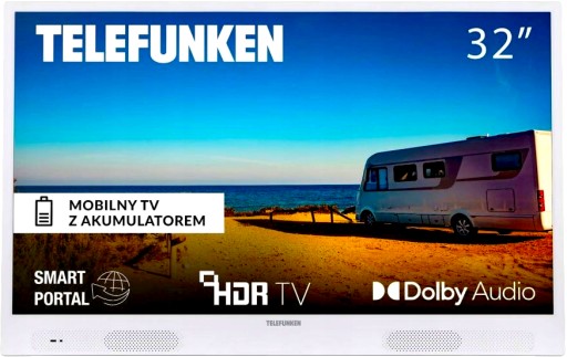 Telewizor LED Telefunken 32HGP7450W 32" BIAŁY 24V Kamper TIR - Sklep ...