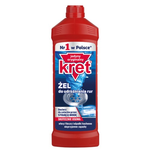 Kret żel do udrażniania rur 1l (5900931008982) • Cena, Opinie • Środki ...