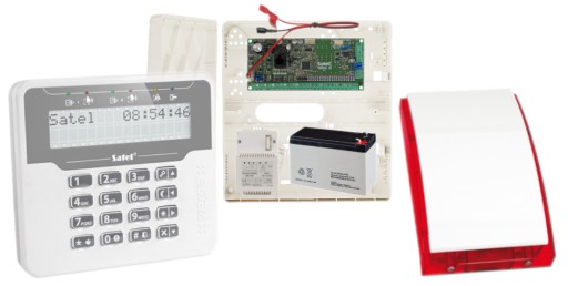 SATEL SYSTEM ALARMOWY VERSA 10 MANIPULATOR LCDM AKUMULATOR 7AH SYRENA ...