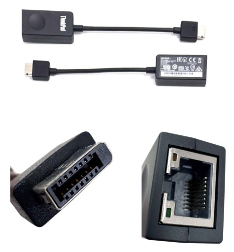 Przejściówka Adapter Ethernet LAN RJ45 Display Port THINKPAD YOGA ...