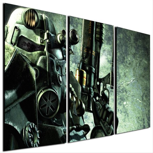 OBRAZ NA ŚCIANĘ 3D Fallout 3 TRYPTYK 40x90 • Cena, Opinie • Obrazy ...