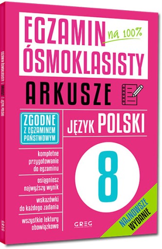 Egzamin ósmoklasisty POLSKI Arkusze NOWOŚĆ GREG 2025 (12004528378 ... Egzamin ósmoklasisty POLSKI Arkusze NOWOŚĆ GREG 2025 (12004528378 ...