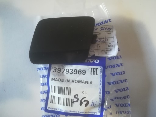 VOLVO V60 II S60 III ZAŚLEPKA ZDERZAK WKRĘTKI HAKA 0646680180818 za 155 ...