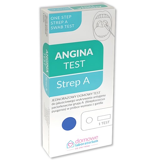 Test na anginę test strep A infekcja 1 sztuka (5908217979971) • Cena ...