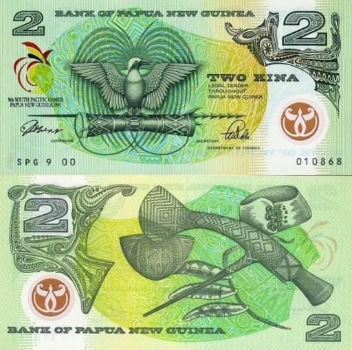 # PAPUA ÚJ-GUINEA - 2 KINA - 1991 - P-12 - UNC polimer, • Ár ...