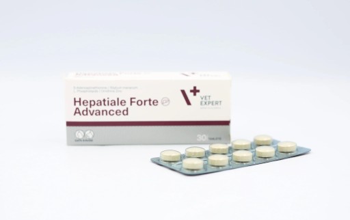 VetExpert Hepatiale Forte Advanced, na wątrobę dla psa i kota, 30 ...