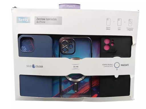 Plecki Setty do Apple iPhone 12 wielokolorowy - Sklep, Opinie, Cena w ...
