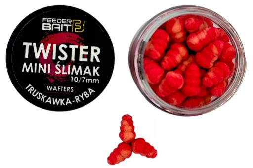 Twister Mini Ślimak Feeder Bait TRUSKAWKA RYBA - 13199796128 - Allegro