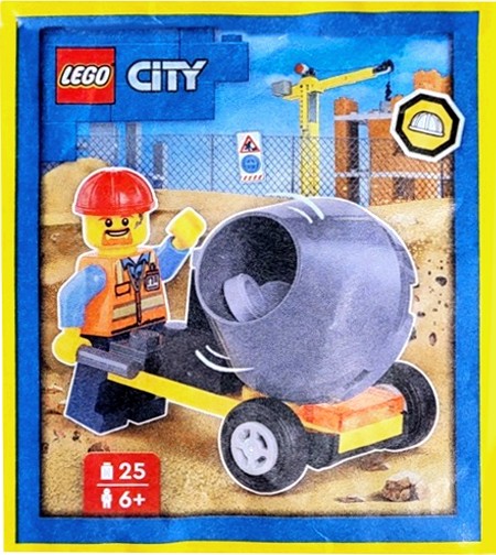 Nowy LEGO City 952403 Robotnik i betoniarka • Cena, Opinie - Allegro