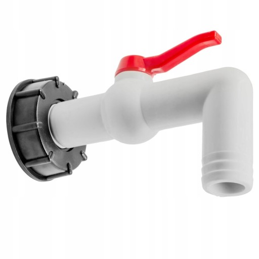 WYLEWKA ZAWÓR KRAN 1" DO MAUZERA BECZKI 1000L IBC KOREK DUŻY PRZEPŁYW (KRAN ZBIORNIKA REDUKCJA 1 ...