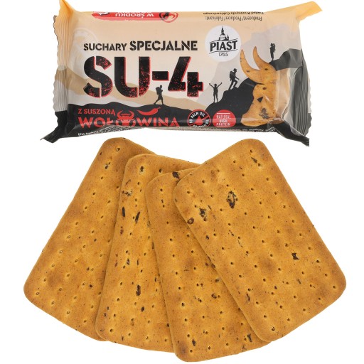 WOJSKOWE SUCHARY SPECJALNE SU-4 WOŁOWINA ZPC Piast Racja Żywnościowa ...