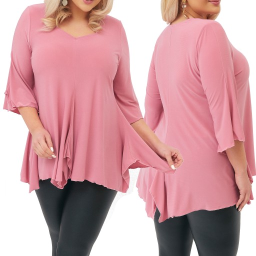 Alpi Moda tunika Alpi Moda T-82-06-P oversize Karo rozmiar 3XL • Cena ...