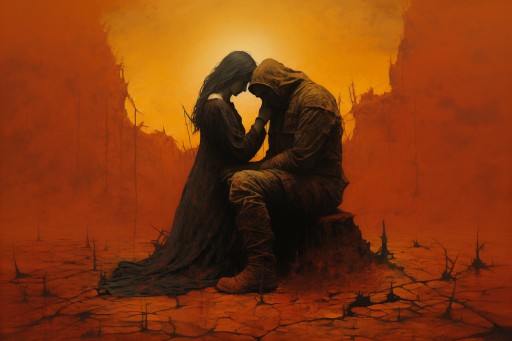 Zdzisław Beksiński Style Obraz Rozstanie • Cena, Opinie • Obrazy ...