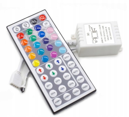 Sterownik Kontroler RGB+PILOT do taśm RGB LED (sterownik + pilot duży ... Sterownik Kontroler RGB+PILOT do taśm RGB LED (sterownik + pilot duży ...