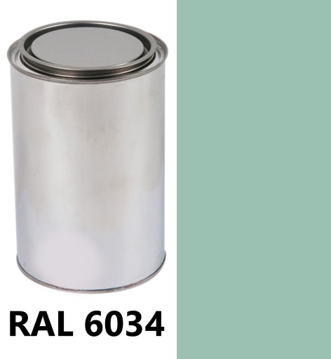 RAL 6034 PÓŁMAT NITRO TURKUSOWY LAKIER FARBA DO DREWNA METALU 1L ...