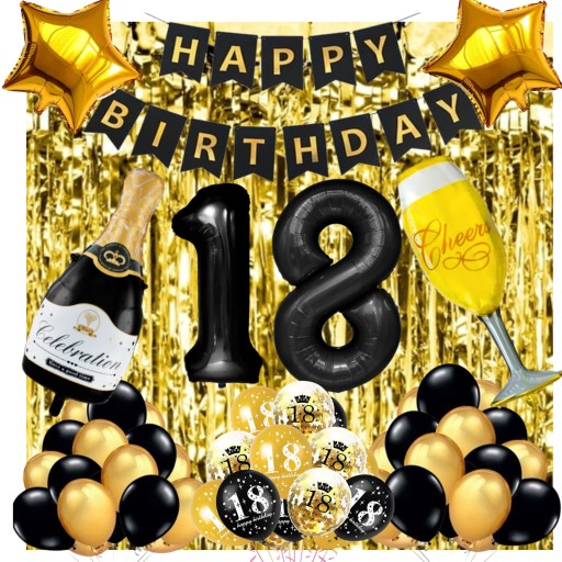 ŚCIANKA ZESTAW BALONÓW NA OSIEMNASTKĘ 18 URODZINY 13927543776 - Allegro.pl ŚCIANKA ZESTAW BALONÓW NA OSIEMNASTKĘ 18 URODZINY 13927543776 - Allegro.pl