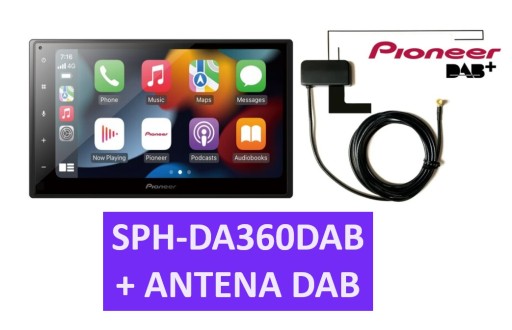 PIONEER SPH-DA360DAB WiFi GPS Android CarPlay 6,8 + ANTENA DAB oryginalna - Sklep, Opinie, Cena ...