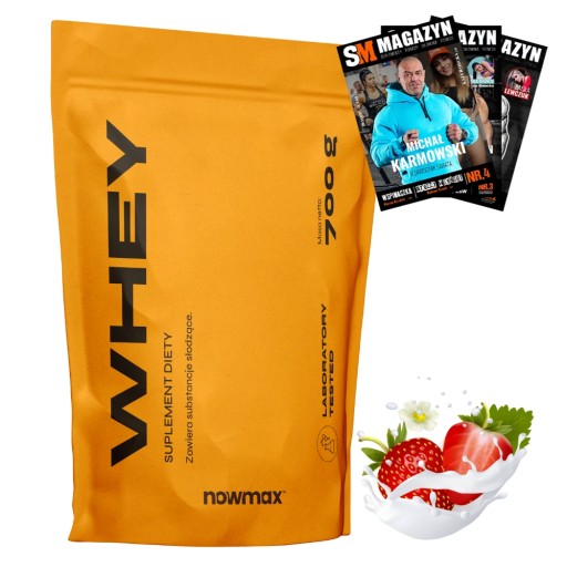 nowmax BIAŁKO WPC 700g WHEY PROTEIN KOMPLEKS BIAŁKOWY CONCENTRATE MIX - 652733829719 ...